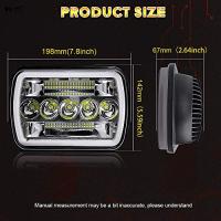 China High/Low Beam LED Headlights with Halo Angel Eyes DRL Turn Signal Light 5x7/7x6 Chips for sale
