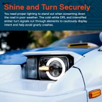 China LED Headlights Sealed Beam Head Lights High/Low Beam Light Source Type LED 5x7 Inch for sale