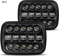 China 110W 5x7 LED Headlights 7x6 Headlight Hi/Low Sealed Beam Driving Lights Manufacturing for sale