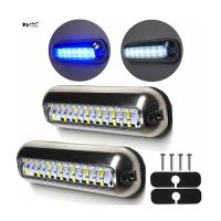 China IP68 Waterproof Dual-Color Underwater Lights 42LED Blue White One Button Control LitePro DLX Layout for sale