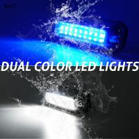 China IP68 Waterproof Dual-Color Underwater Lights 42LED Blue White One Button Control LitePro DLX Layout for sale
