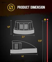 China 24 LED Red and Green Navigation Light for Pontoon Yacht Skiff Skeeter Front Trucks for sale