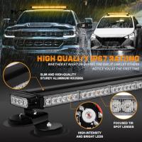 China 31 x 5.9 x 3.5 inches Double Side Emergency Warning Flashing Light for Magnetic Mount for sale