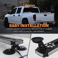 China 31 x 5.9 x 3.5 inches Double Side Emergency Warning Flashing Light for Magnetic Mount for sale
