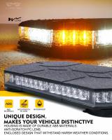 China Power Source Corded Electric LED Strobe Beacon Lights Bar for Emergency Traffic Warning for sale