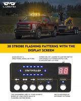 China Power Source Corded Electric LED Strobe Beacon Lights Bar for Emergency Traffic Warning for sale