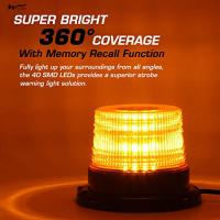 China Waterproof LED Strobe Light 12V-24V Amber 40 LED Warning Safety Flashing Beacon Lights for sale