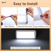China LitePro DLX Layout 7W 700LM Dimmable Sliding RV Ceiling Dome Lights Other Switch Mode for sale