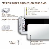 China LitePro DLX Layout 7W 700LM Dimmable Sliding RV Ceiling Dome Lights Other Switch Mode for sale