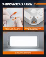 China RV Lights Interior 3 Color Dimmable LED RV Lamp Fixtures 12V Camper Light 1500LM for sale