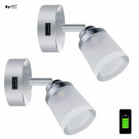 China 3W Touch Switch Wall Spot Light Caravan Interior Dimmable Bedside USB Reading for sale