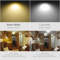 China RV LED Ceiling Dome Light HugeAuto 12V 9W Downlight for Campervan Caravan Motorhome for sale