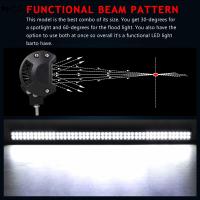 China 96X3W LED Light Strip Offroad Spotlight Floodlight Beam for Truck SUV ATV 4x4 4WD for sale