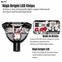 China Universal LED Headlight Kit for H1 H4 H7 Automotive Motorcycle Honeycomb Projection Lens for sale