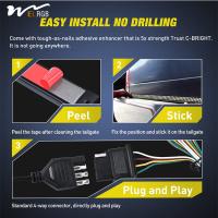 China Truck Tailgate Light Strip with Red Running Brake White Reverse and Amber Turn Signal for sale
