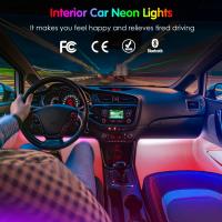 China Car Interior Lights and Accessories APP Control Remote Music Sync RGB LED Strip Light for sale