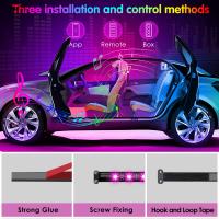 China Car Interior Lights and Accessories APP Control Remote Music Sync RGB LED Strip Light for sale
