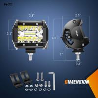 China 2 Pcs 4-inch 60W LED Pods with 2-inch Trailer Hitch Mounting Bracket for Spare Reverse Light for sale