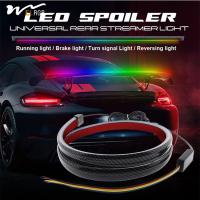 China 52 Inch RGB LED Car Trunk Rear Spoiler Roof Lip Kit Luminous Design for Performance for sale