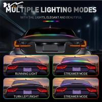 China 52 Inch RGB LED Car Trunk Rear Spoiler Roof Lip Kit Luminous Design for Performance for sale