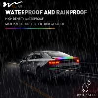 China 52 Inch RGB LED Car Trunk Rear Spoiler Roof Lip Kit Luminous Design for Performance for sale