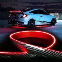 China 129.79 x 3.51 x 1.02 cm Packaging Size Luminous Car Spoiler with LED Strip Light for sale
