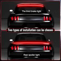 China 129.79 x 3.51 x 1.02 cm Packaging Size Luminous Car Spoiler with LED Strip Light for sale