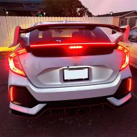 China 129.79 x 3.51 x 1.02 cm Packaging Size Luminous Car Spoiler with LED Strip Light for sale