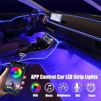 China Special Functions 5 in 1 Car Interior Lights 16 Million Colors with Wireless Control for sale