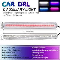 China Universal Super Bright Car Trucks DRL Waterproof 12V LED Strips COB Car LED Fog Light for sale