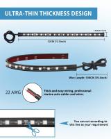 China 32cm Waterproof LED Light Strip for Cars Motorcycles Golf Carts Long Working Time for sale