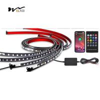 China Multi-color Car LED Light Strip with Voice Control and Music Mode 680g Remote Control for sale