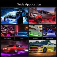 China Multi-color Car LED Light Strip with Voice Control and Music Mode 680g Remote Control for sale