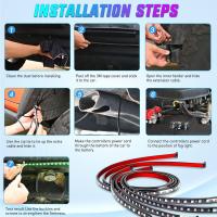 China Multi-color Car LED Light Strip with Voice Control and Music Mode 680g Remote Control for sale