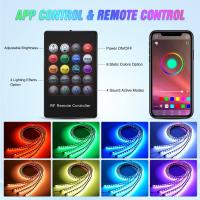 China Multi-color Car LED Light Strip with Voice Control and Music Mode 680g Remote Control for sale