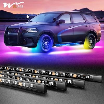 China Remote Control Dream Color Chasing LED Car Kit with Rubber Bottom and Dimmable Lights for sale