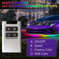 China Remote Control Dream Color Chasing LED Car Kit with Rubber Bottom and Dimmable Lights for sale