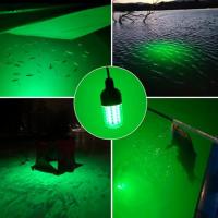 China 12V 30W IP68 Underwater Fish Finder Lamp Plastic Aluminum LED Night Fishing Light for sale