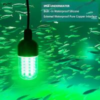 China 12V 30W IP68 Underwater Fish Finder Lamp Plastic Aluminum LED Night Fishing Light for sale