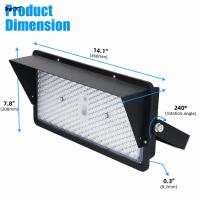 China 300W Waterproof LED Stadium Flood Lights Outdoor 39000LM 4000K Heavy-Duty Spotlight for sale