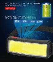 China USB Rechargeable COB Headlamp with 50000 Hours Working Time Lightweight and Bright for sale