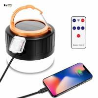 China Waterproof USB Rechargeable Solar Camping Light with Remote Control 3- 1000LM 5 Modes for sale