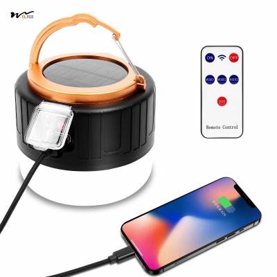 China Waterproof USB Rechargeable Solar Camping Light with Remote Control 3- 1000LM 5 Modes for sale