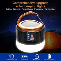 China Waterproof USB Rechargeable Solar Camping Light with Remote Control 3- 1000LM 5 Modes for sale