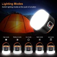 China Waterproof USB Rechargeable Solar Camping Light with Remote Control 3- 1000LM 5 Modes for sale