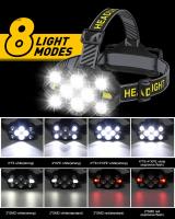 China 10 Modes Rechargeable Fishing Lamp with 22000 Lumen LED Light and Waterproof Design for sale