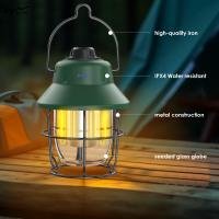 China Mini Retro Camping Lights 1000LM Rechargeable LED Camping Lantern Waterproof 3 Light Modes for sale