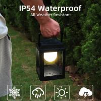 China Solar Table Lamp 10 RGB Color Changing Lights Portable Rechargeable Solar Lantern Waterproof 2- for sale