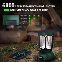 China Waterproof 650LM Hand Crank Solar Battery Powered Rechargeable LED Camping Lantern for sale