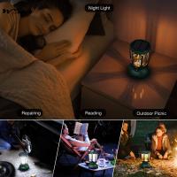 China Waterproof 650LM Hand Crank Solar Battery Powered Rechargeable LED Camping Lantern for sale